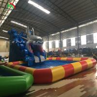 China Inflatable Water Park With Water Slide And Pool Custom Inflatable Ground Water Park For Kids And Adults for sale