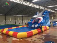 China Inflatable Water Park With Water Slide And Pool Custom Inflatable Ground Water Park For Kids And Adults for sale