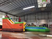 China Sea World Large Inflatable Ground Water Park With Big Inflatable Slide for sale