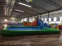 China Sea World Large Inflatable Ground Water Park With Big Inflatable Slide for sale