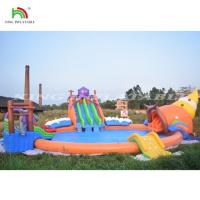 China Inflatable Large Water Park With Water Slide And Pool for sale