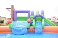 China Inflatable Large Water Park With Water Slide And Pool for sale