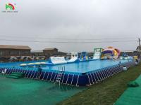 China Inflatable Water Slide Park Outdoor Bounce House With Water Pool Park for sale