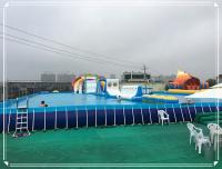 China Inflatable Water Slide Park Outdoor Bounce House With Water Pool Park for sale
