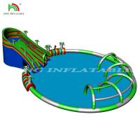 China Custom Inflatable Aqua Park Commercial Inflatable Floating Water Park With Water Slide And Pool for sale