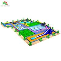 China Commercial Floating Inflatable Water Inflatable Wate Park Slides With Pool for sale