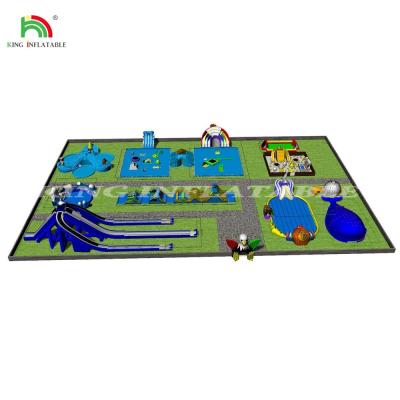 China Inflatable Water Park With Swimming Pool Inflatable Water Park For Kids And Adult for sale