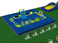 China Commercial Outdoor Water Park With Slide And Pool For Kids And Adults for sale