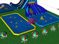 China Commercial Outdoor Water Park With Slide And Pool For Kids And Adults for sale