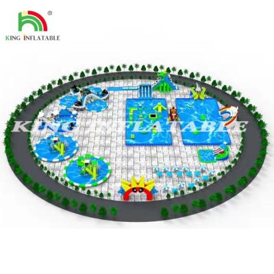 China Swimming Entertainment Commercial Inflatable Water Park Equipment Inflatable Aqua Park for sale