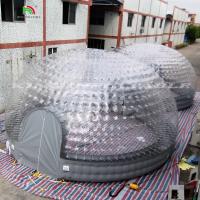 China Factory Custom 0.6mm Pvc Tarpaulin Bubble Tent Inflatable Clear Tent for Event for sale