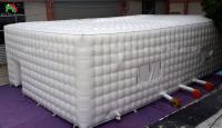 China 20ft Custom Portable Black Inflatable Nightclub Cube Party Bar Tent Night Club For Disco Wedding Event for sale