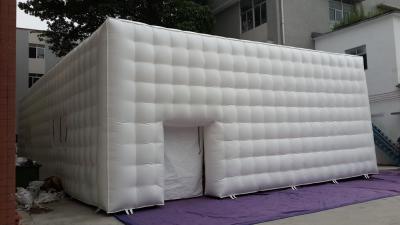 China 20ft Custom Portable Black Inflatable Nightclub Cube Party Bar Tent Night Club For Disco Wedding Event for sale