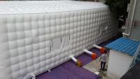 China 20ft Custom Portable Black Inflatable Nightclub Cube Party Bar Tent Night Club For Disco Wedding Event for sale
