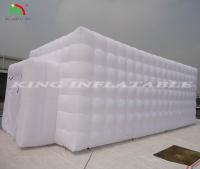 China Lighted Giant Inflatable Event Tent Sealed Inflatable Cube Tent Airtight Pvc Party Event Tent for sale