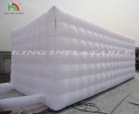 China Lighted Giant Inflatable Event Tent Sealed Inflatable Cube Tent Airtight Pvc Party Event Tent for sale
