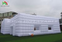 China High Quality Led light cube party nightclub tent white inflatable night club for party for sale
