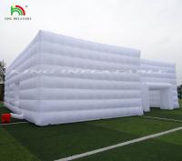 China High Quality Led light cube party nightclub tent white inflatable night club for party for sale