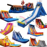 China Outdoor Commercial Large Water Slide Inflatable Backyard Kids Inflatable Water Slide with Swimming Pool for sale