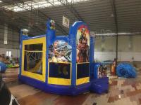 China Justice League Teen Titans Inflatable Jumping Castle For Kids Bouncy Castle for sale