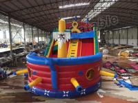 China Outdoor 0.55mm PVC Blow Up Pirate Ship Dry Slide Waterproof With CE Certificated for sale
