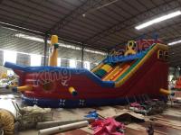 China Outdoor 0.55mm PVC Blow Up Pirate Ship Dry Slide Waterproof With CE Certificated for sale