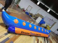 China Single Tube Inflatable Pontoon Boats Fly Fishing Boats For 7 Persons Entertainment for sale