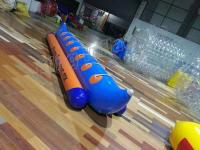 China Single Tube Inflatable Pontoon Boats Fly Fishing Boats For 7 Persons Entertainment for sale