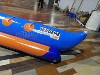 China Single Tube Inflatable Pontoon Boats Fly Fishing Boats For 7 Persons Entertainment for sale