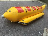 China Floating toys Inflatable Fishing Boats 5 Person banana Boat For jet skit for sale