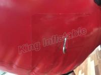China Red Colour Inflatable Fly Fishing Boats With 0.9mm PVC Inflatable Fishing Pontoon Boats for sale