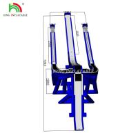 China Commercial Large Triple Inflatable Water Slide 3 Lane High Tide Inflatable Water Slide for sale