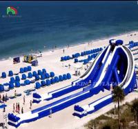 China Outdoor Amusement Park Three Channels Water Entertainment Big Water Slide Inflatable for sale