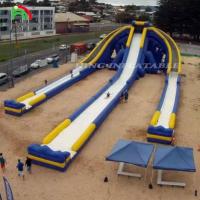 China High Quality Customization 3 Lanes Inflatable Water Slide for sale