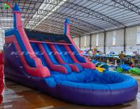 China Popular Commercial Inflatable Water Slides with Pool for sale