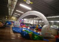 China 210D Nylon 10*5m White Unsealed Inflatable Arches For Event Or Advertising for sale