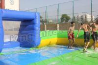 China Giant Soap Water Football Field Inflatable Soccer Field for Sale for sale