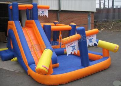 China Custom Outdoor PVC Inflatable Water Slide Spray Pirate Theme Park For Kids for sale