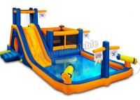 China Custom Outdoor PVC Inflatable Water Slide Spray Pirate Theme Park For Kids for sale