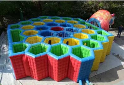 China Customized Inflatable Haunted House Maze For Adult And Kids Entertainment for sale