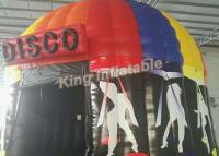 China Customized Colorful Inflatable Disco Tent With Full Painting Size, Diameter 6m for sale