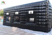 China Event Black Pvc Portable Backyard Party House Inflatable Night Club LED Disco Light Inflatable Nightclub Cube Tent for sale