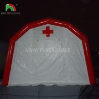 China Inflatable Red Cross Tent Medical Inflatable Tent Inflatable Rescue Tent For Relief for sale