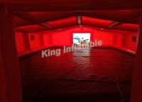China Orange Custom PVC 8*6 M Giant  Inflatable Tents For Event Or Warehouse for sale