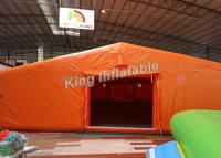 China Orange Custom PVC 8*6 M Giant  Inflatable Tents For Event Or Warehouse for sale