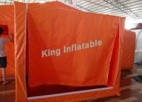 China Orange Custom PVC 8*6 M Giant  Inflatable Tents For Event Or Warehouse for sale