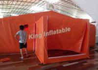 China Orange Custom PVC 8*6 M Giant  Inflatable Tents For Event Or Warehouse for sale