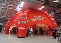 China Red Giant Inflatable Spider Tent Diameter 12m For Event Or Exhibition for sale