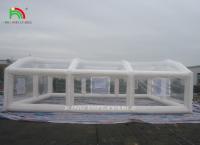 China Customized Large Pvc Clear Dome Tent Air Tight Portable Inflatable Pool Tent Cover Bubble House for sale