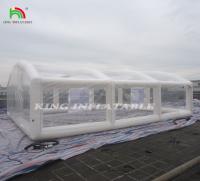 China Customized Large Pvc Clear Dome Tent Air Tight Portable Inflatable Pool Tent Cover Bubble House for sale